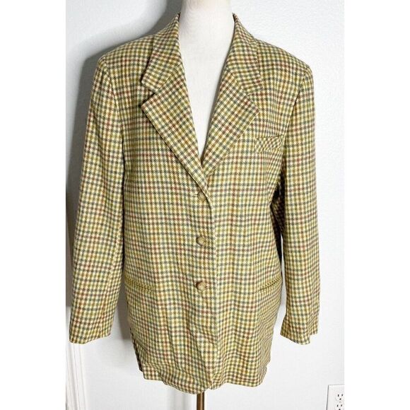 Laura Ashley | Jackets & Coats | Laura Ashley Vintage Wool Check Tweed ...